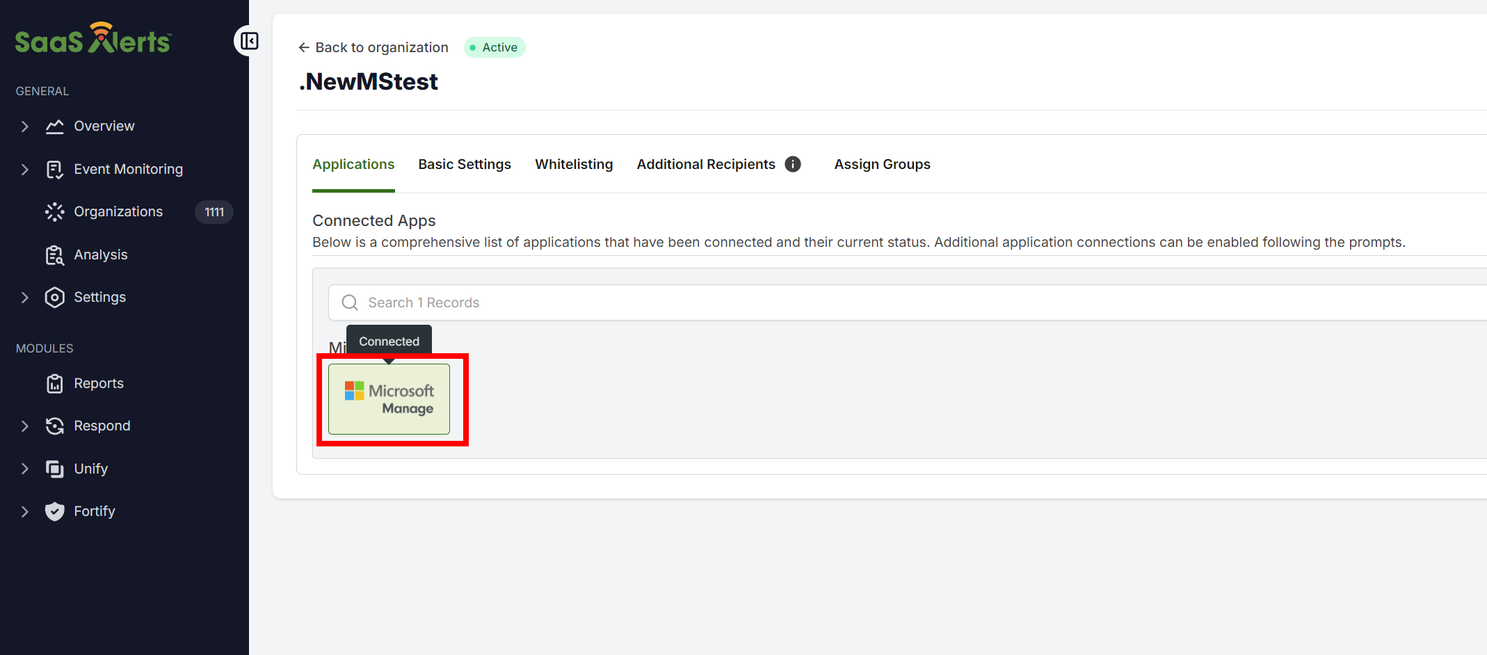 Tenant does not exist (MS_AUDIT_OFF) – Saas Alerts