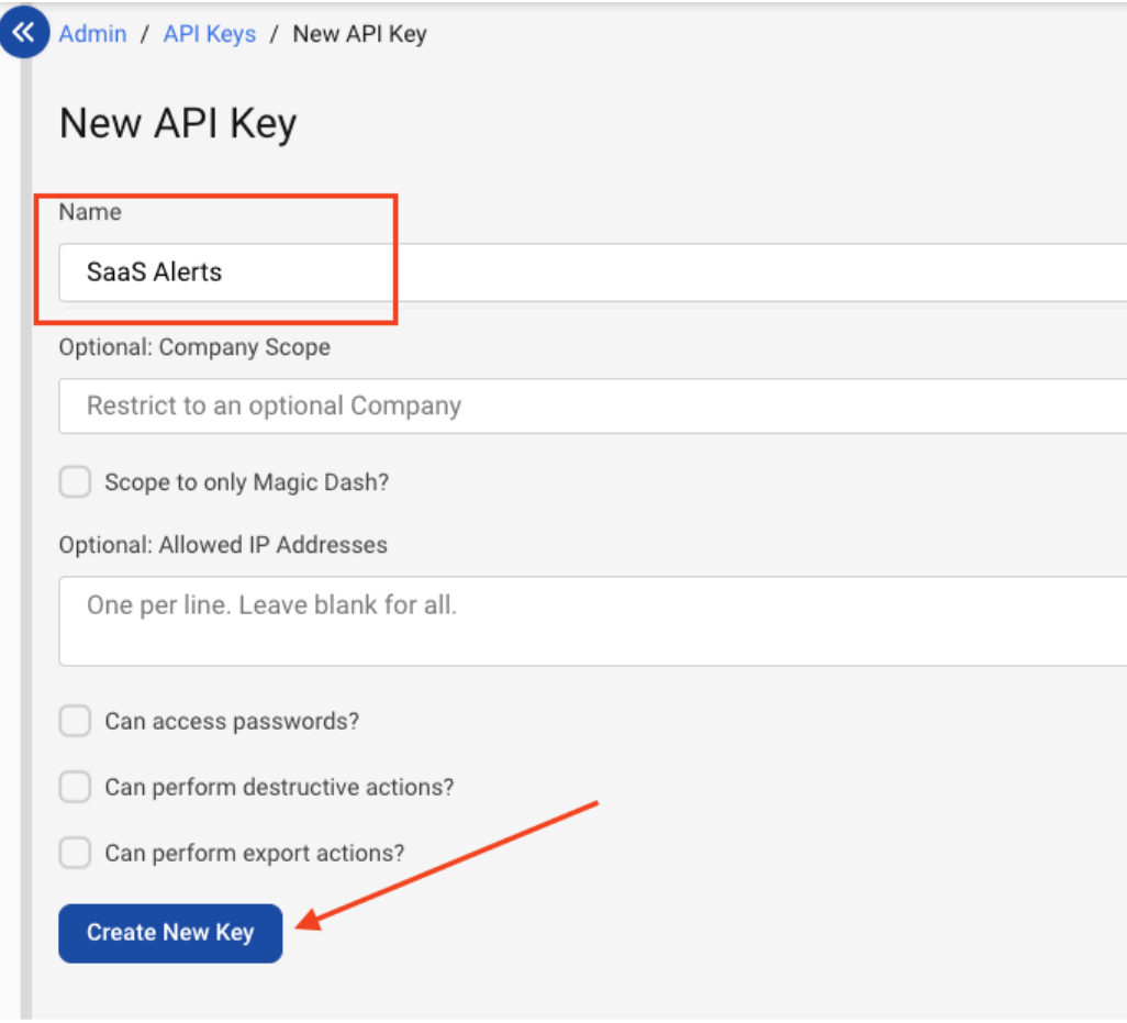 Hudu Connection Instructions – Saas Alerts