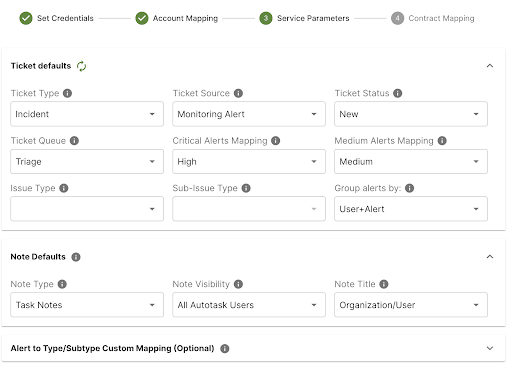 Setup instructions for Autotask Integration – Saas Alerts